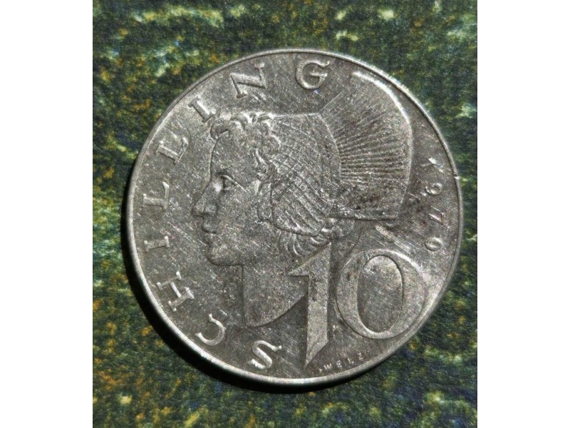 Srebrna kovanica od 10 Silinga iz Austrije 1970