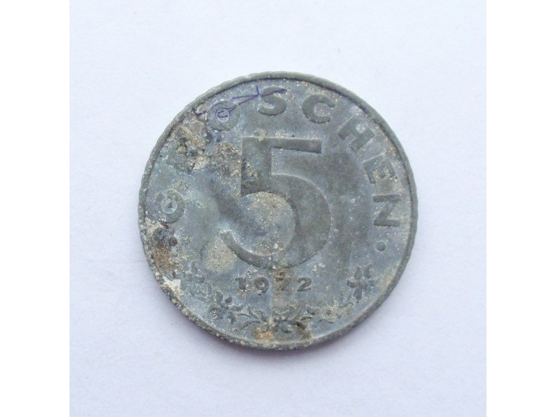 Austria 5 groša 1972