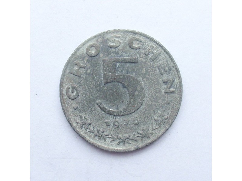 Austria 5 groša 1976