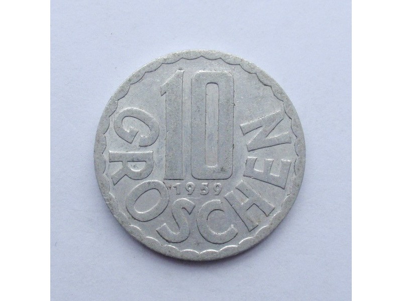 Austria 10 groša 1959
