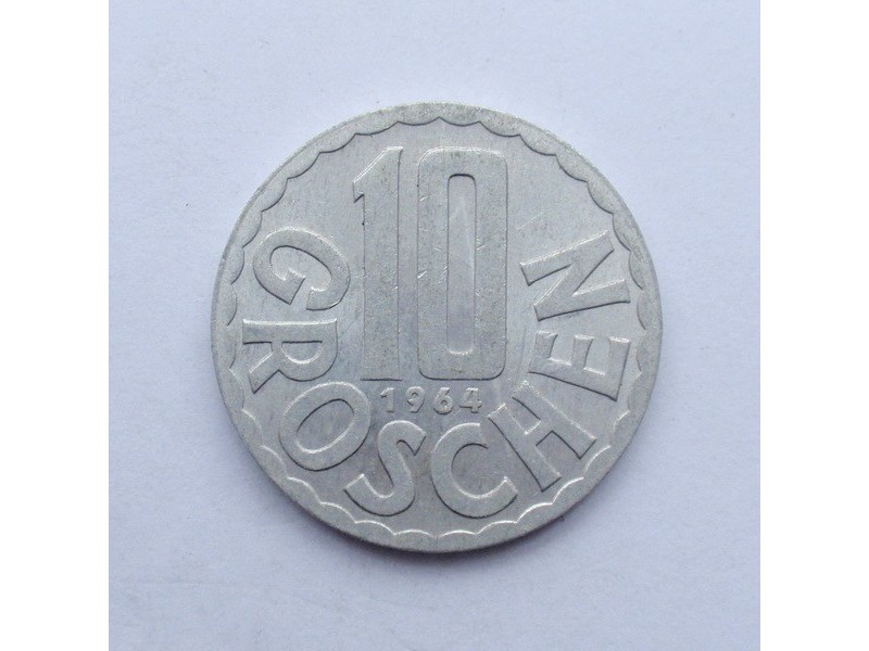 Austria 10 groša 1964