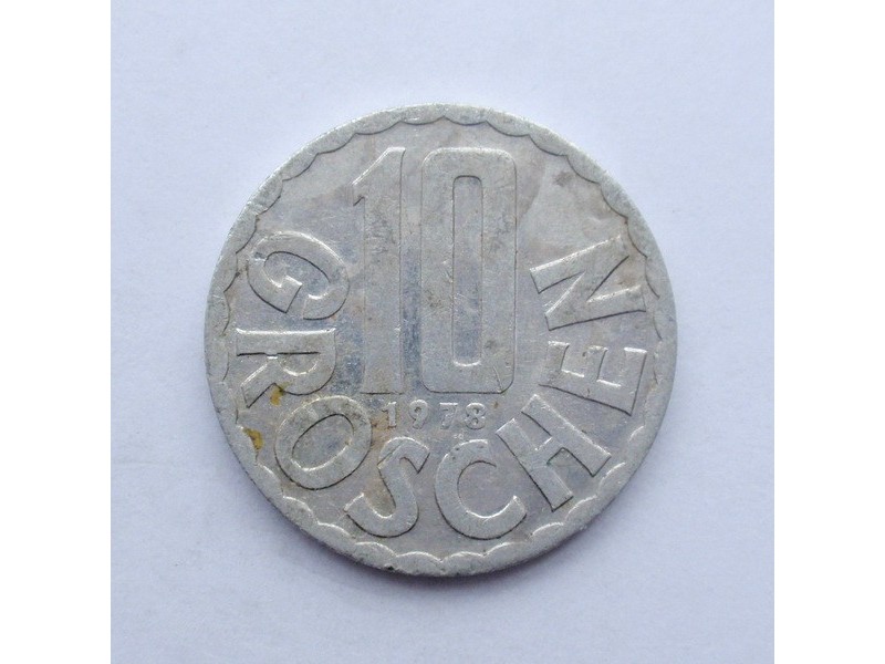 Austria 10 groša 1978