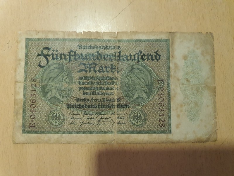 500000 maraka nemačka 1923