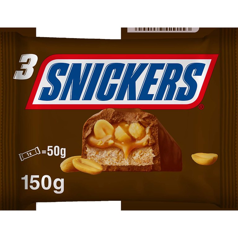 Snickers bar multipack 3x50g snickers