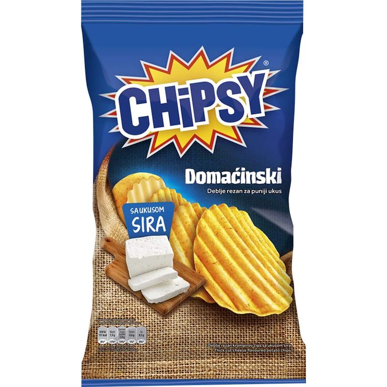 Chipsy čips domaćinski cheese 145g chipsy