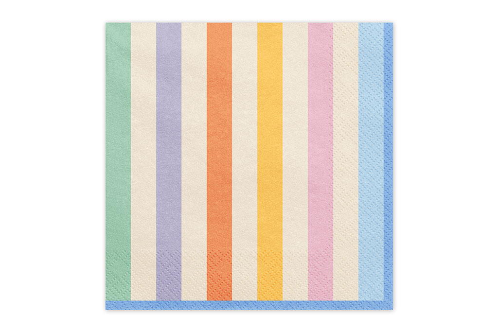 Salvete Pastelne linije 33cm – 12 kom