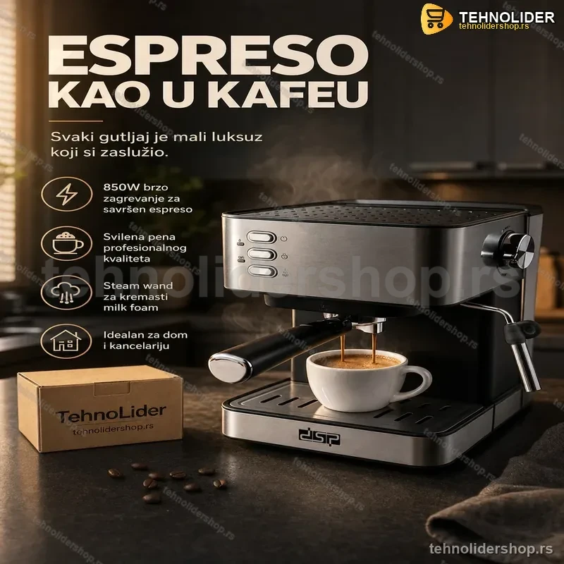 espreso aparat za kafu DSP -KA3028 novo 850w