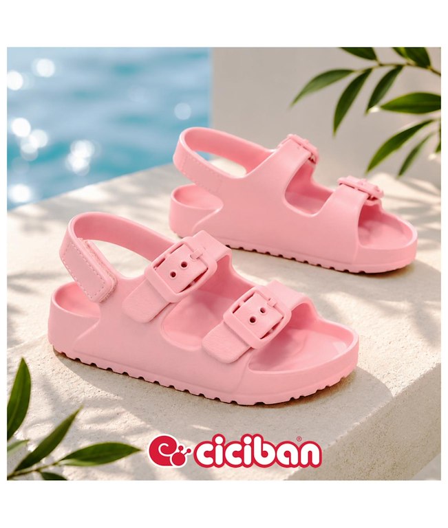 CICIBAN DEČIJE GUMENE SANDALE - BEACH / PINK (25-30)