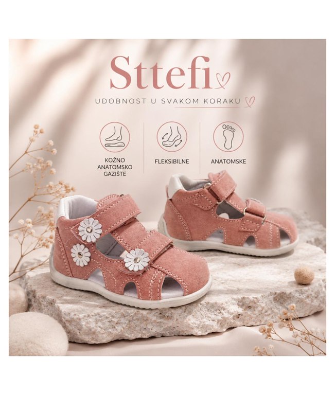 STTEFI DEČIJE POLUSANDALE - BABY / ROSA