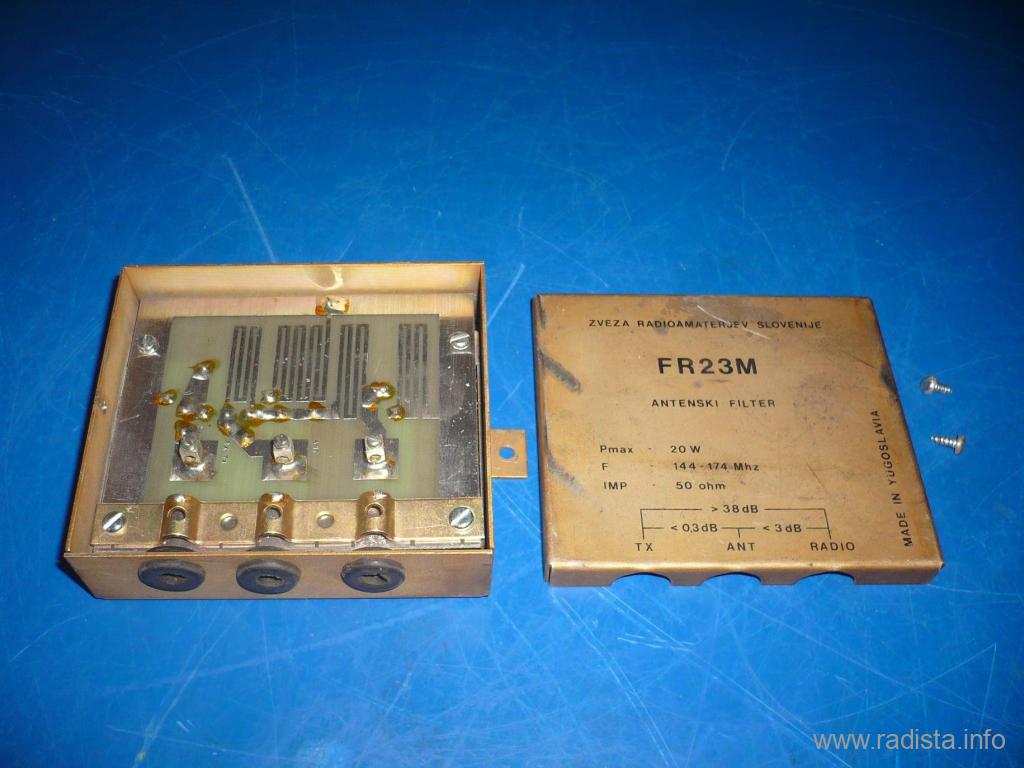 Antenski filter FR23M (144-174 MHz) zveza radioam. Slovenije