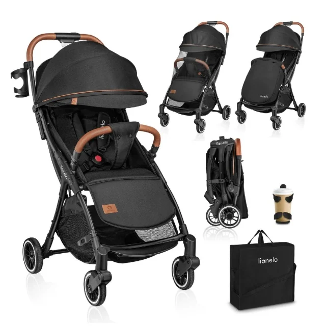 Lionelo JULIE ONE Black - lagana kolica za decu do 22kg