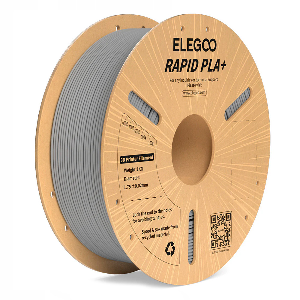 ELEGOO Rapid PLA+ filament 1.75mm 1kg - Grey