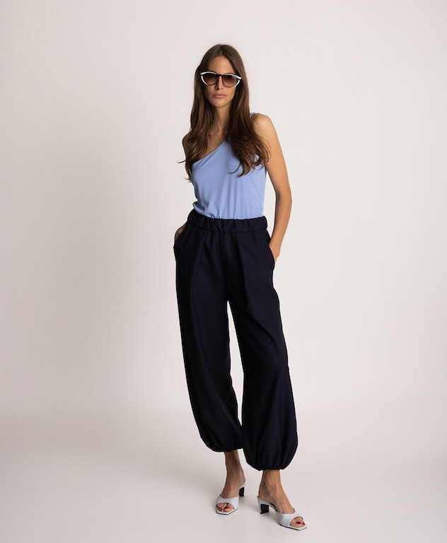 balloon navy blue trousers