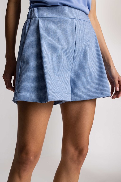 structured bermuda shorts sea blue – coming soon