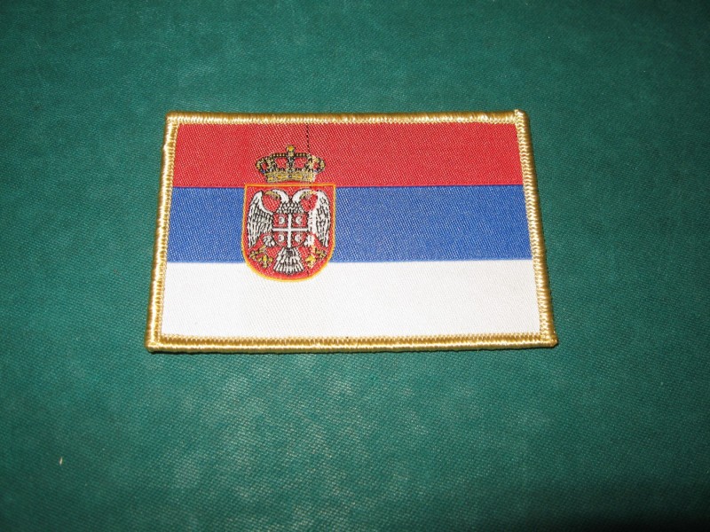 Zastavica Srbije-na cicak,veca