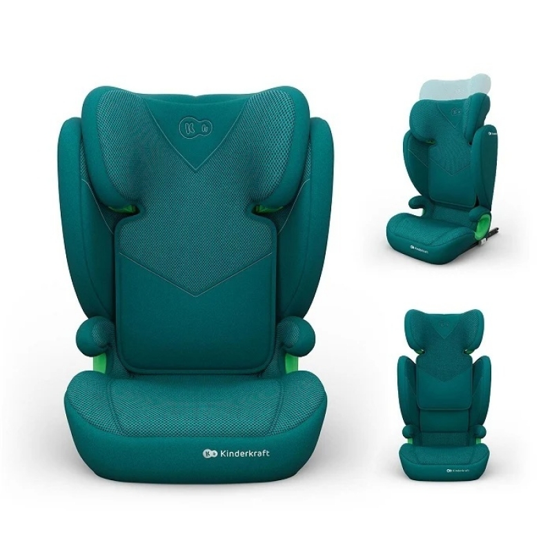 Kinderkraft Junior Fix 2 Plus isofix i-Size auto sedište 100-150cm Green