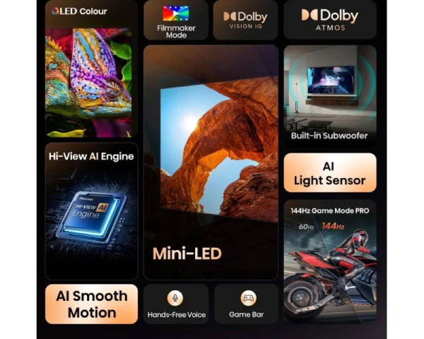HISENSE 75 inča 75U7Q ULED Mini-LED 4K UHD Smart TV