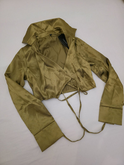 bluza satenska na preklop