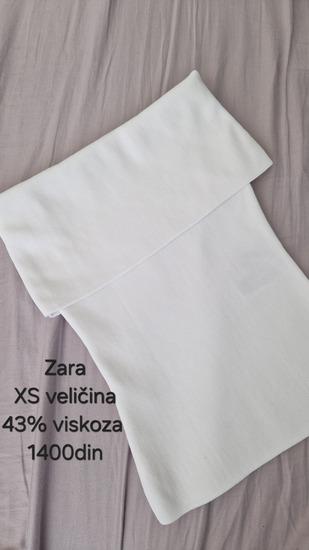 Zara Rebrasti top sa viskozom