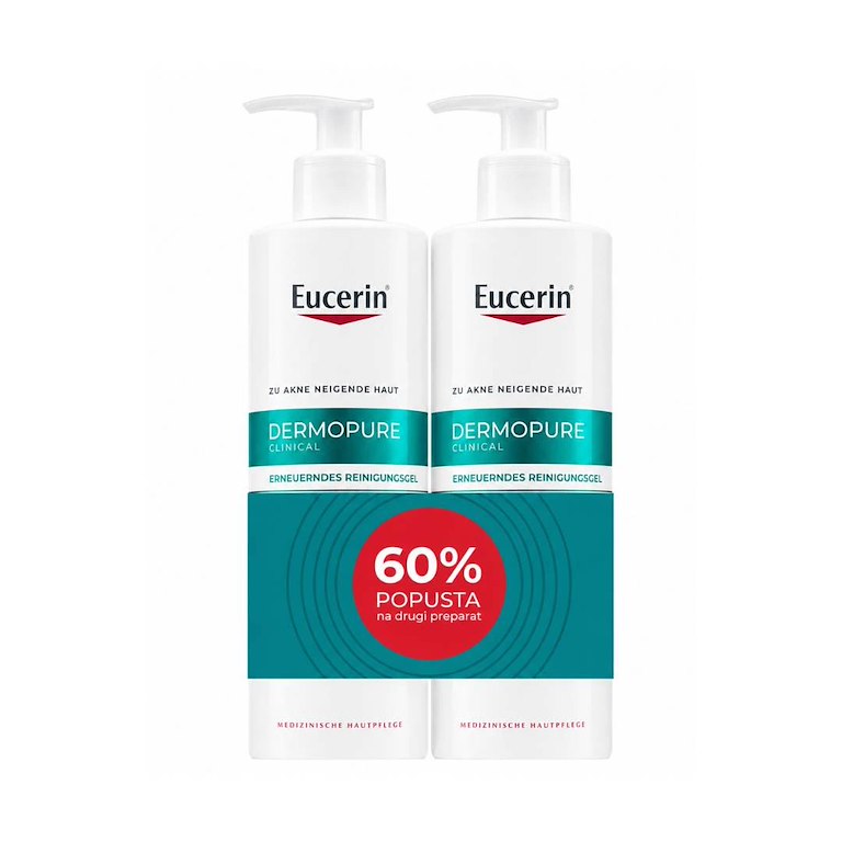 Eucerin® PROMO DERMOPURE CLINICAL Korektivni Gel za Čišćenje sa AHA i PHA Kiselinama i Salicilnom Kiselinom 400 mL