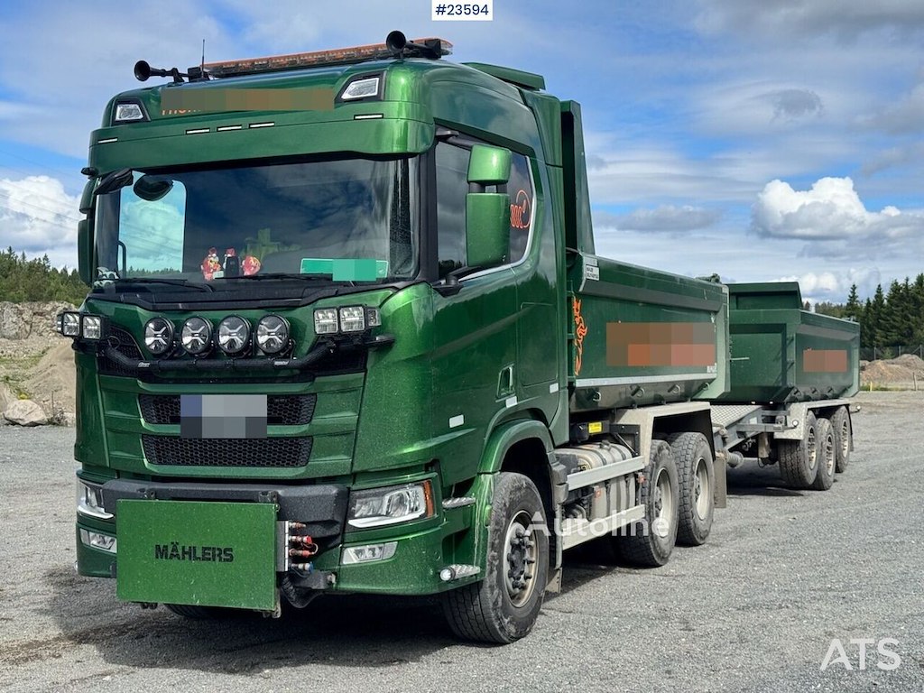 Scania R660 kiper + prikolica kiper