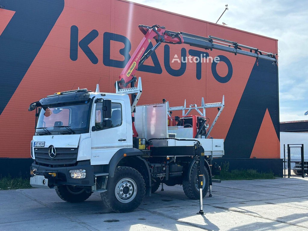 Novi Mercedes-Benz Atego 1321 4x4 PK 10002 / BOX L=3117 mm / FULL STEEL kamion s ravnom platformom