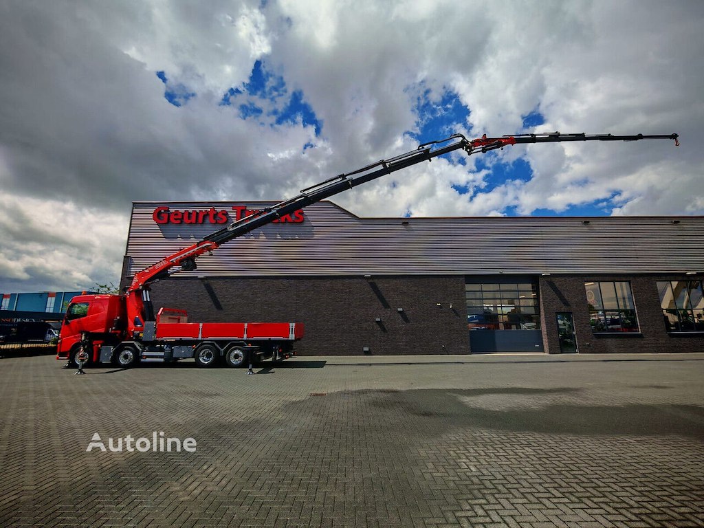 Volvo FH 540 8X2 TREKKER BAKWAGEN MET FASSI F1150RA.2.27 XHE-DYNAMIC M kamion s ravnom platformom
