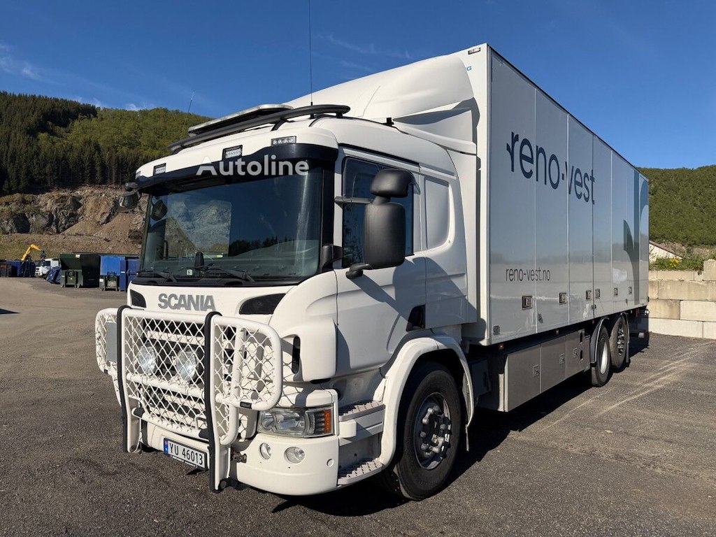 Prodaje se Scania P 410 6x2 Skapbil - 302828 km - Eu godkjent til 26.01.2027 kamion furgon na aukciji