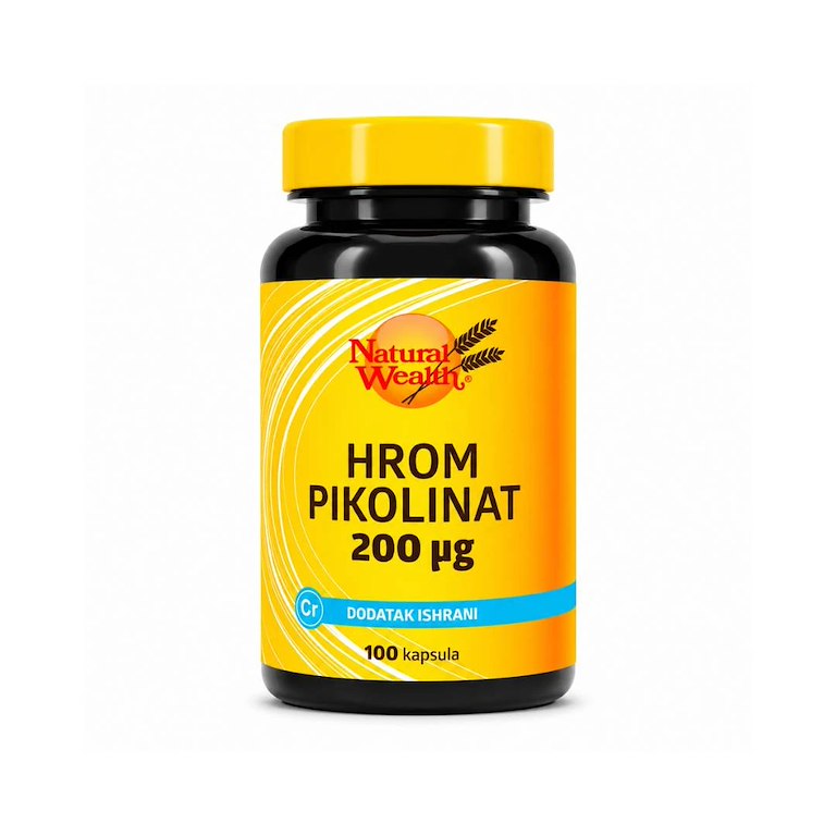 Natural Wealth® HROM Pikolinat 200 mcg 100 Kapsula