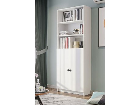 HANAH HOME Polica za knjige Bili 5 Shelf 2 Lid