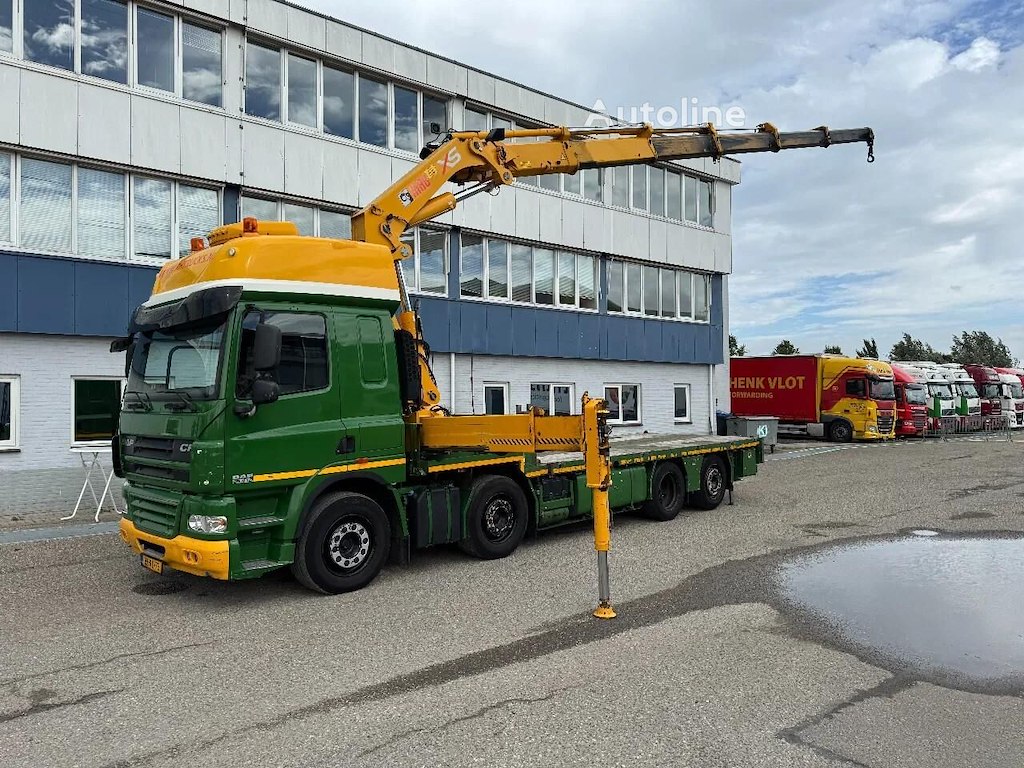 DAF CF 85.410 8X2 HIAB 422EP5 + REMOTE CONTROL kamion platforma