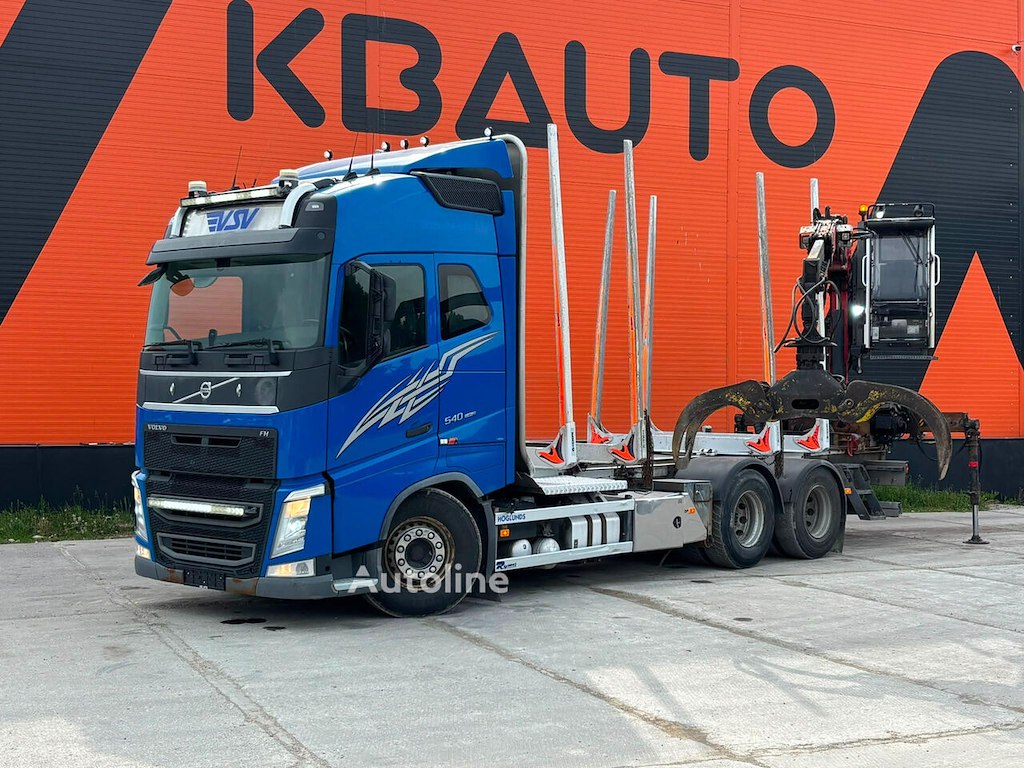 Volvo FH 540 6x4 HIAB 96 S 79 kamion za prevoz drva