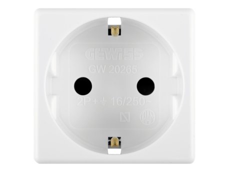 GEWISS GW20265 Nemački standard utičnica 250V AC - 2P+E 16A - 2 M - SISTEM BEO