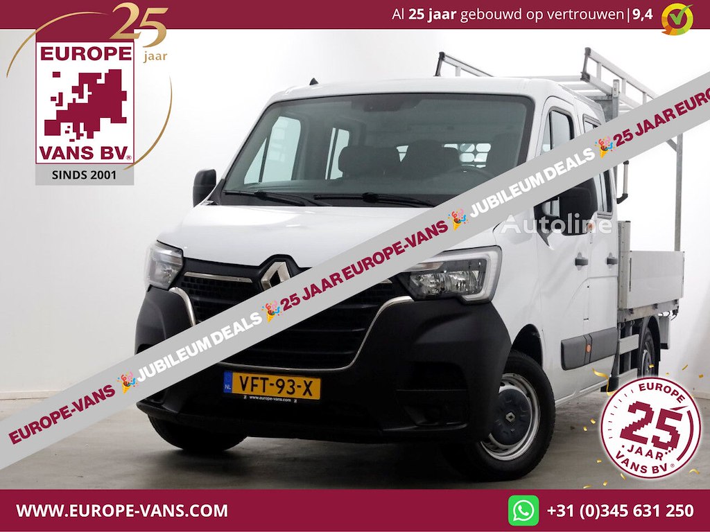 Renault Master T35 2.3 dCi 135pk L2 D.C. Open Laadbak Airco/Navi 05-2020 kamion s ravnom platformom < 3.5t