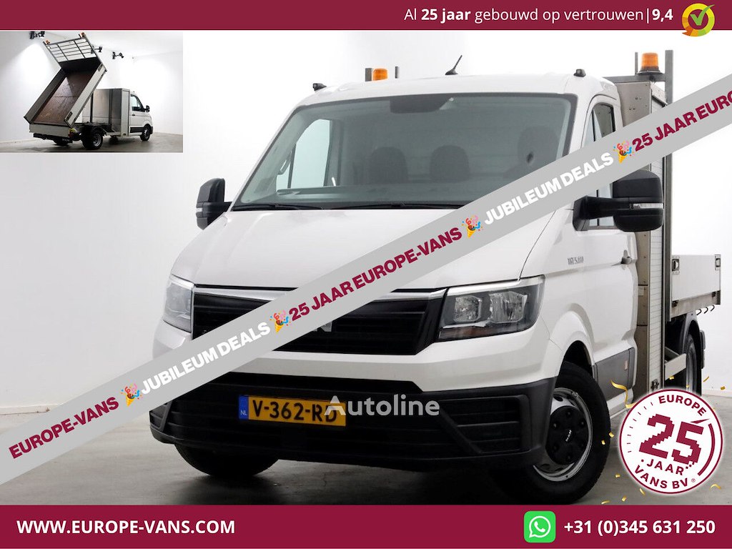 MAN TGE 5.180 2.0 177pk E6 L2H1 Kipper Dubbel Lucht Trekhaak 3500kg kamion kiper < 3.5t
