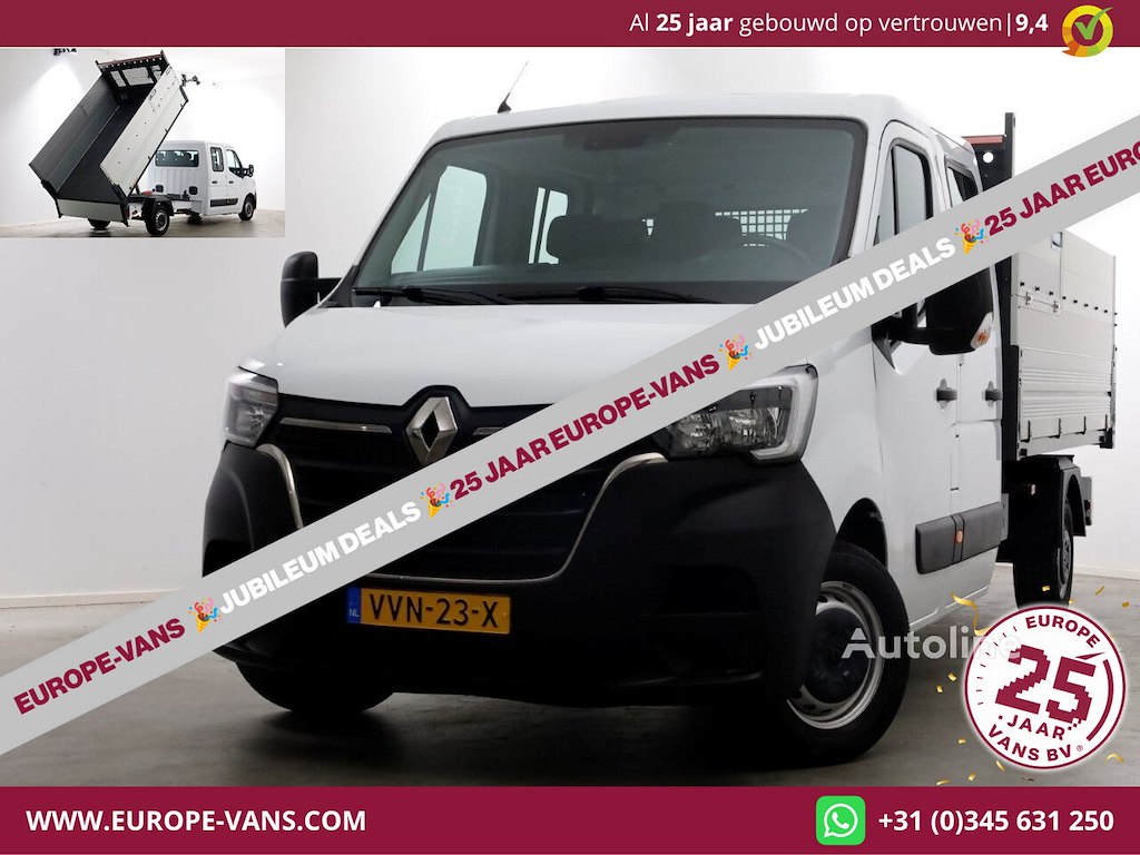 Renault Master T35 2.3 dCi 145pk L3 D.C. Kipper met hoge boorden 05-2023 kamion kiper < 3.5t