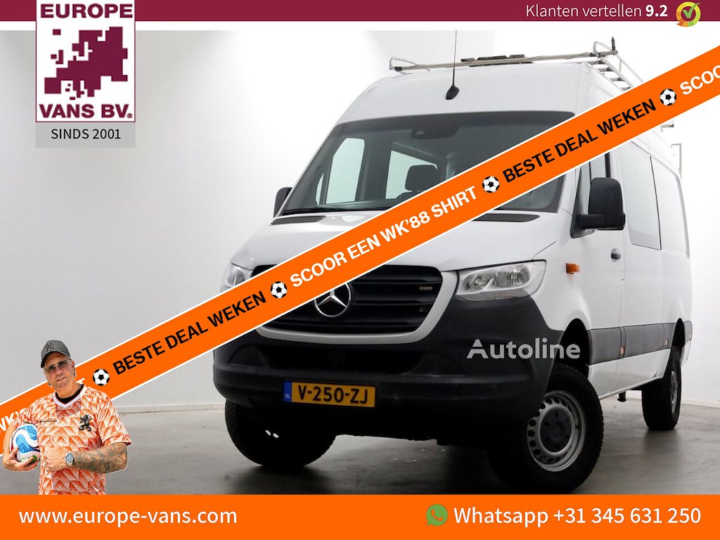 Mercedes-Benz Sprinter 314 CDI 143pk E6 L2H2 4x4 ZG1 D.C. Airco/Navi/Trekhaak kombi minibus