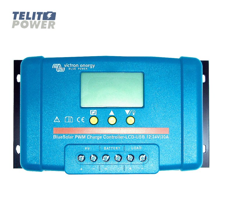 Victron BlueSolar PWM LCD&USB 12/24V-30A – Solarni regulator punjenja