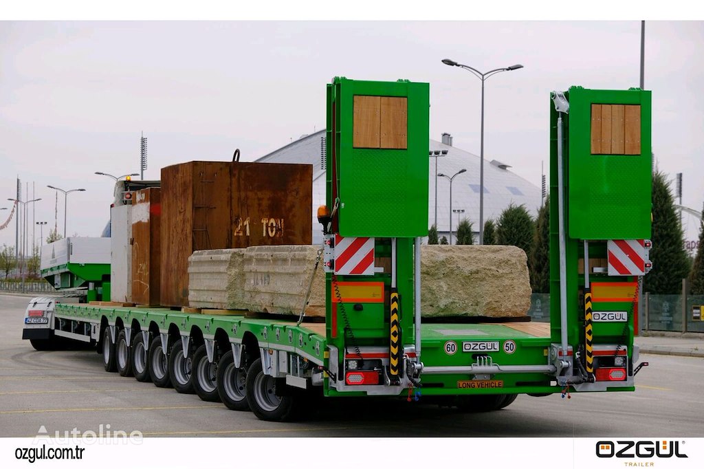 Nova Özgül 8 AXLE LOWBED SEMI TRAILER poluprikolica sa niskom platformom
