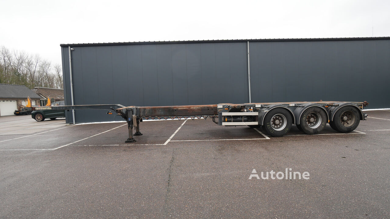 D-Tec Extendable container transport trailer poluprikolica za prevoz kontejnera