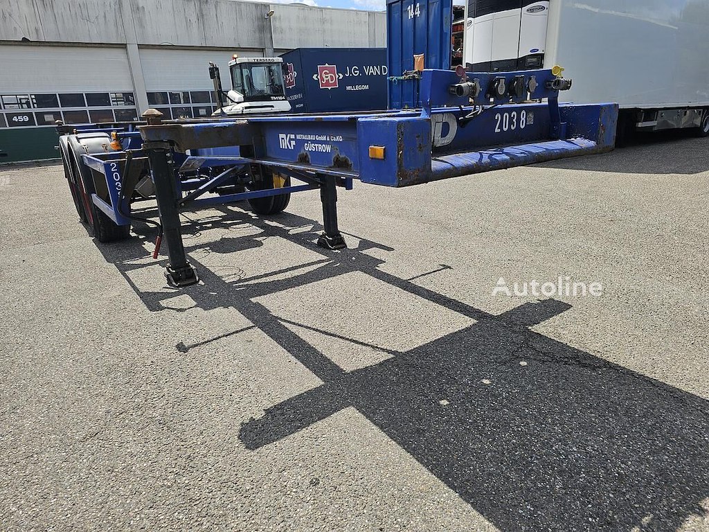 MKF METALLBAU CS 20 -20 FOOT- CONTAINER CHASSIS -HEAVY DUTY- BPW poluprikolica za prevoz kontejnera