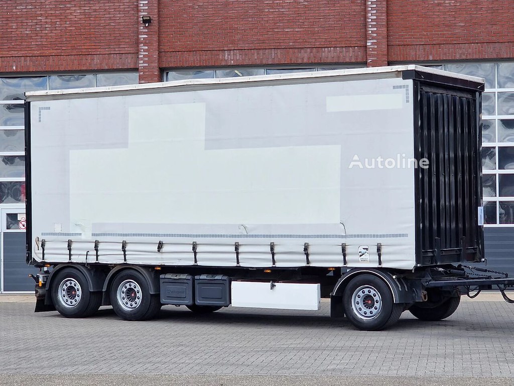 Krone 3 axle trailer - SAF Axle - prikolica sa kliznom ceradom