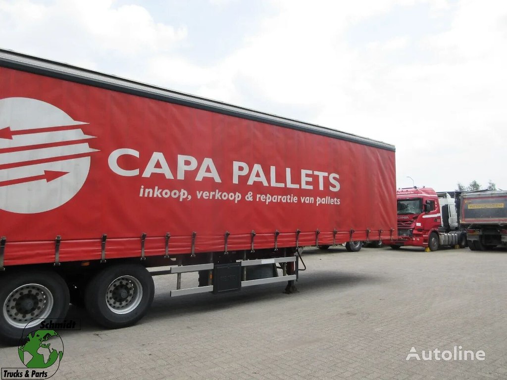 BPW ZIJ SCHUIFZEIL OPLEGGER 1360 LANG 260 HOOG ALS NIEUWE cerada