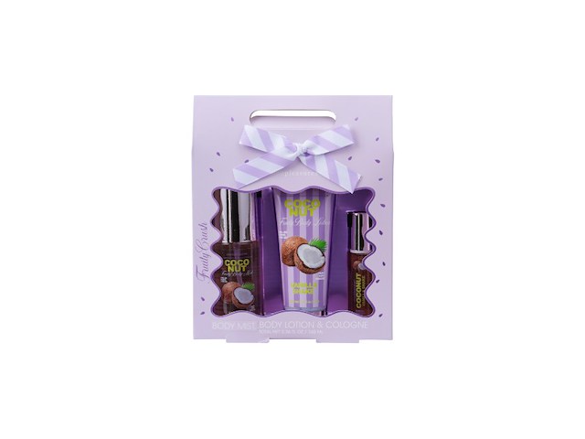 Kozmetički set za telo - Fruity, Coconut/vanilla, purple