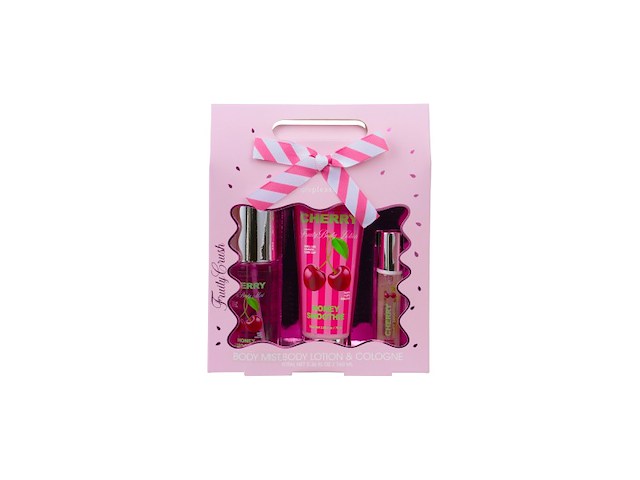 Kozmetički set za telo - Fruity, Cherry, pink