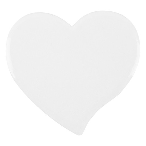 MEMO HEART, KERAMIČKI MAGNET, BELI