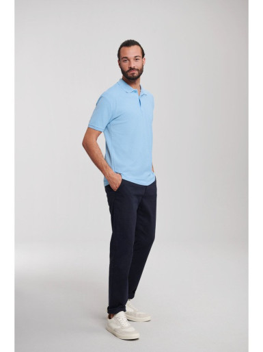 RUSSELL AUTHENTIC ECO POLO MUŠKA MAJICA NEBESKO PLAVA XS