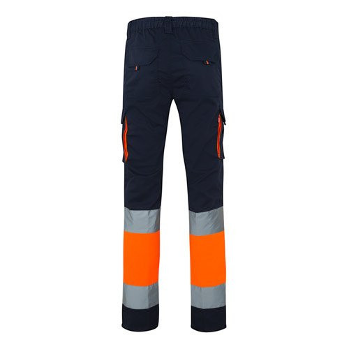 VL ZEUS LARGE. RASTEGLJIVE PANTALONE U DVE BOJE SA VIŠE DŽEPOVA (240G/M²), OD PAMUKA (46%), EME (38%) I POLIESTERA (16%)