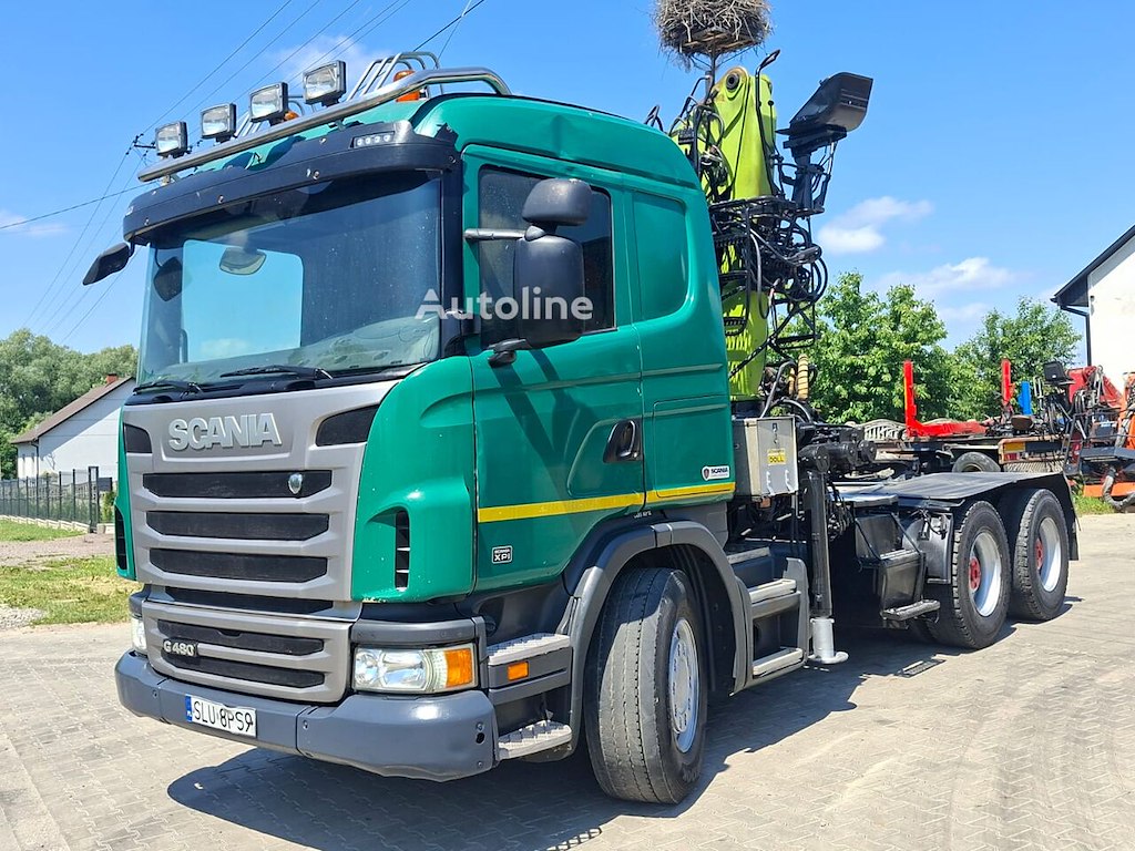 Scania G480 6x4 hds Loglift 215Z tegljač