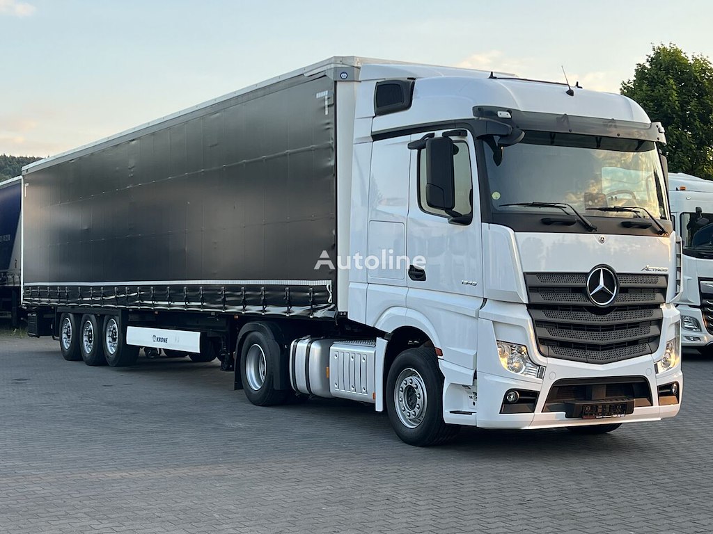 Mercedes-Benz Actros 1845 tegljač + poluprikolica sa kliznom ceradom